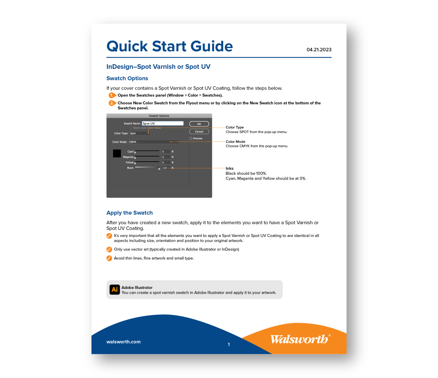 Quick Start Guides | Walsworth