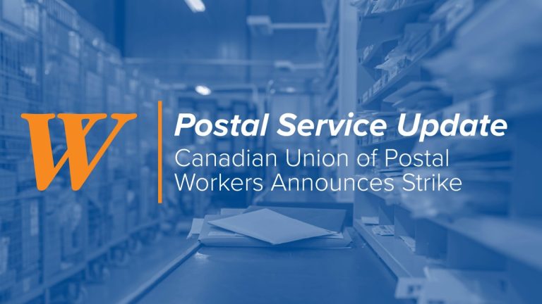 Canadian Union of Postal Workers (CUPW) Announces Strike - Walsworth